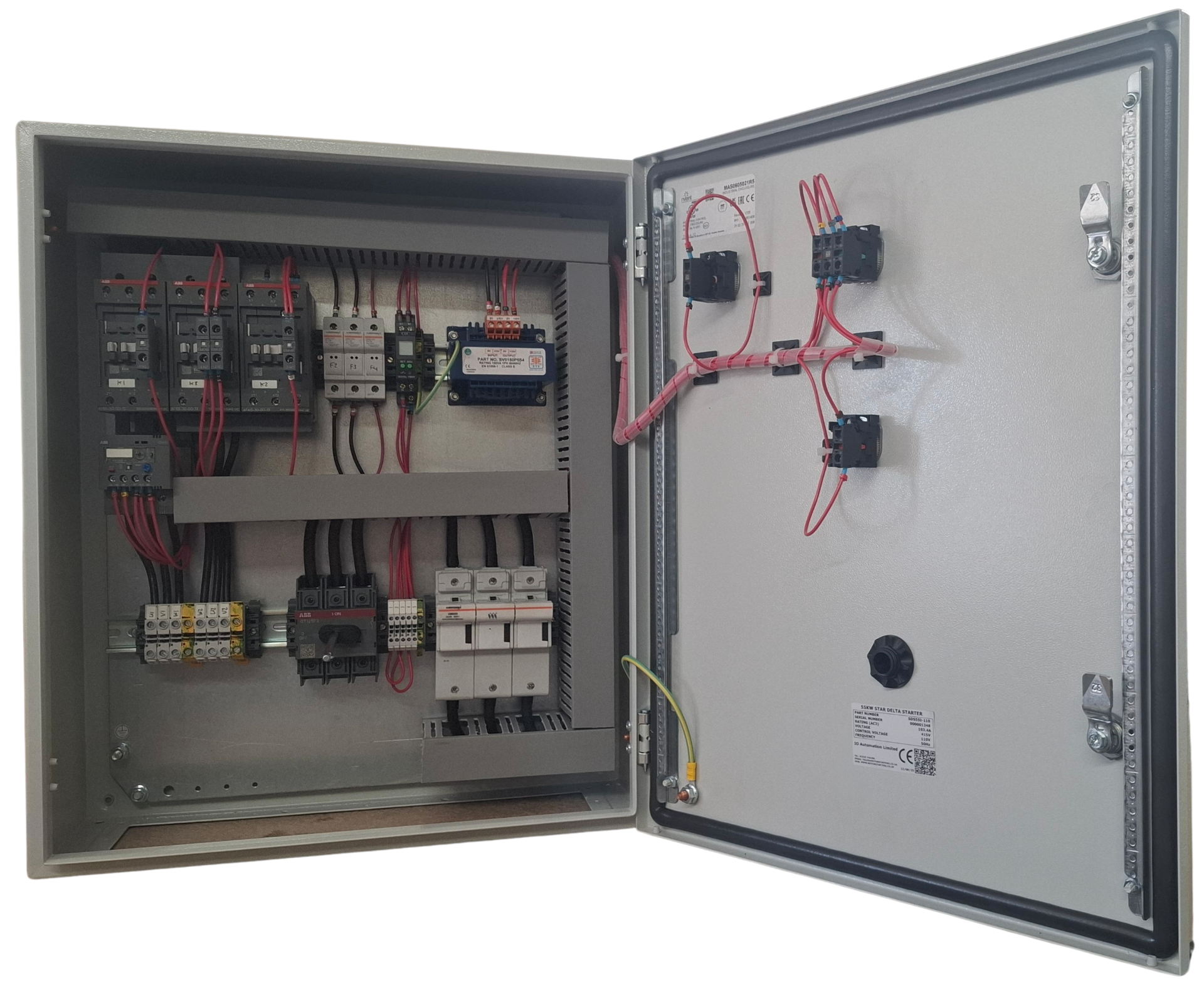 55kW Star Delta Starter Panel - Motor Starters